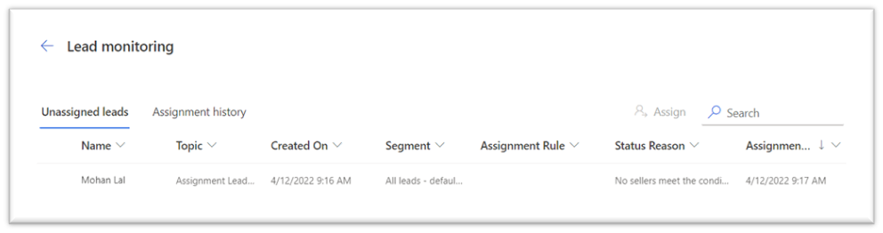 Assignment Rule for Lead and Opportunity Routing – D365 Feeds