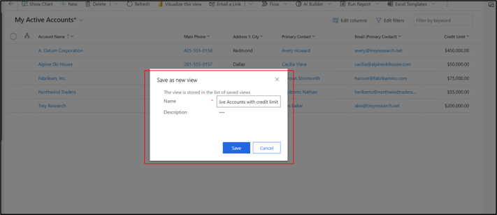 Filter Grid data, and Save results as a View – D365 Feeds