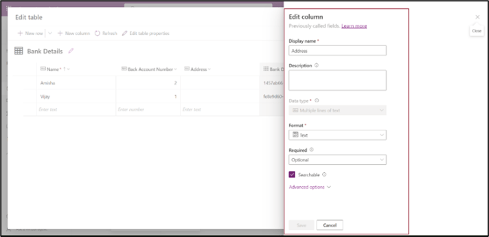 Create and edit tables using the table designer in Power Apps – D365 Feeds