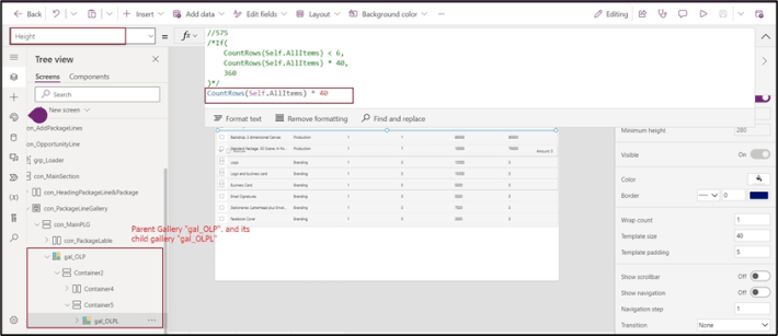 How to use Flexible Height Gallery in Canvas App – D365 Feeds