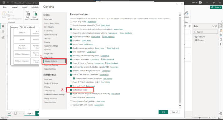 How to use Slicer Visual feature in Power BI (Preview). – D365 Feeds