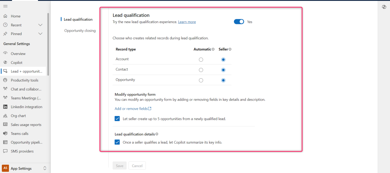 Check out the Lead Qualification Experience in (Release wave 2) – D365 ...