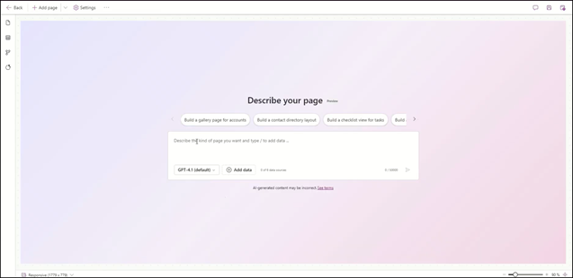 Generative Pages in Model-Driven Apps – D365 Feeds