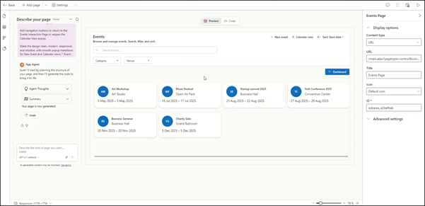Generative Pages in Model-Driven Apps – D365 Feeds