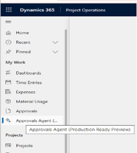 Time and Expense Entry Agent Approval – using MS Copilot – D365 Feeds