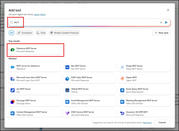 Using the Dataverse MCP Server in Copilot Studio – D365 Feeds