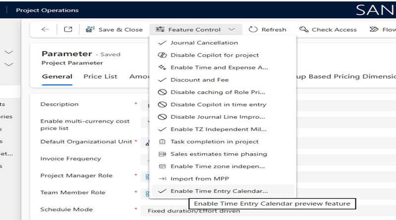 Time Entry Calendar Interface (Preview) in Project Operations – D365 Feeds