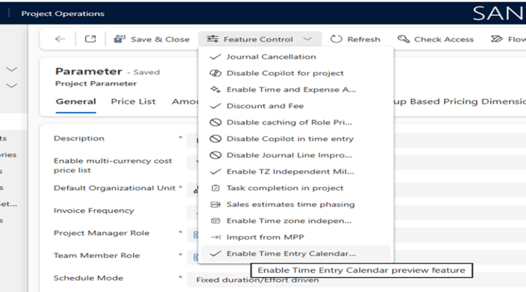 Time Entry Calendar Interface (Preview) in Project Operations – D365 Feeds