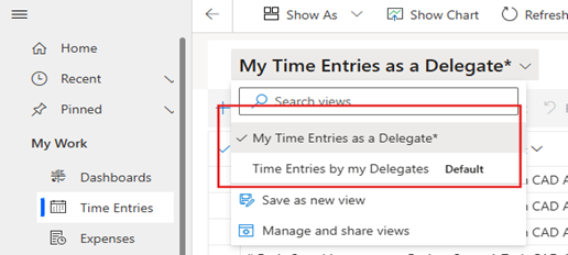 Time Entry Delegation (Preview) in Microsoft Dynamics 365 Project ...